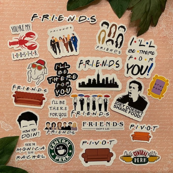 Friends TV Series Sticker Packs Great Gifts for Friends Fans | Etsy