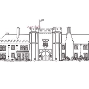 Leez Priory Illustration Digital Download - Etsy