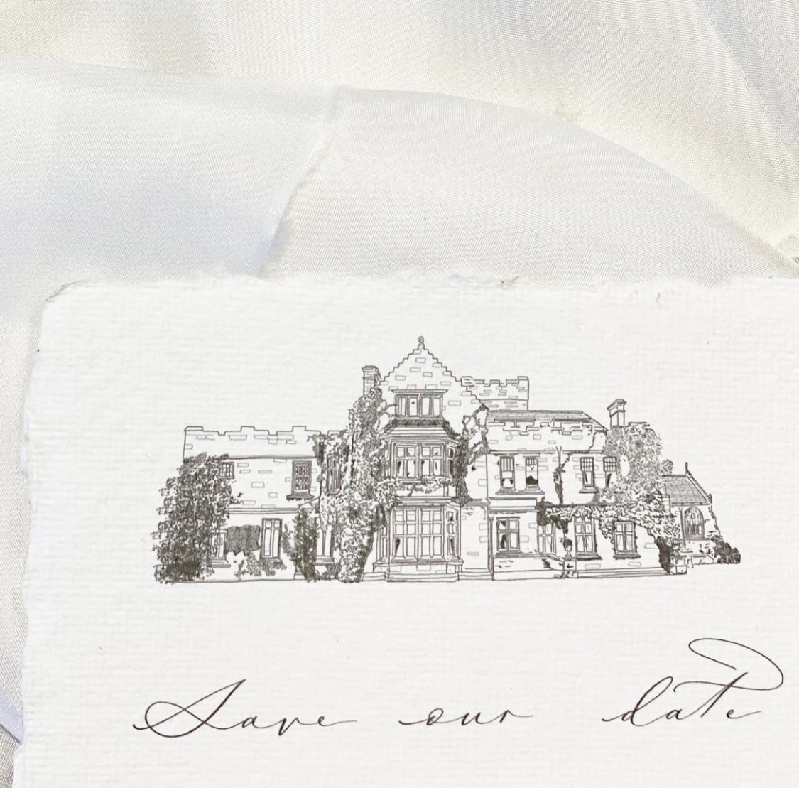 Ellingham Hall Illustration Digital Download - Etsy