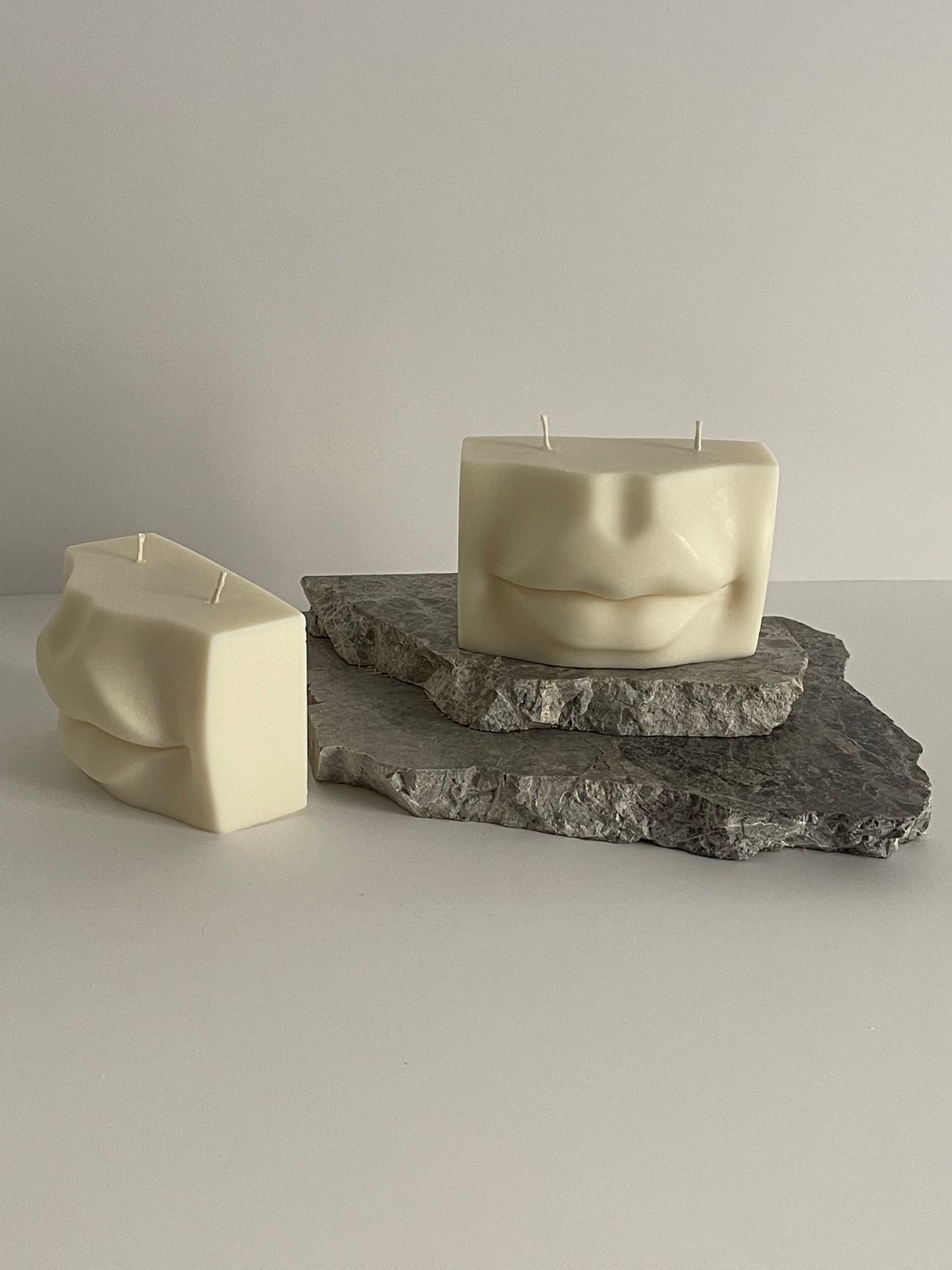 Custom Scent & Colour Lips Candle, Aesthetic Candle, Face Candle, Soy ...