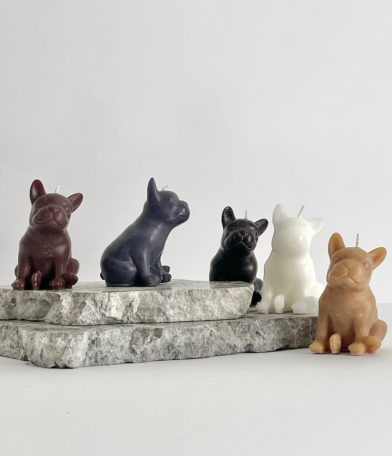 French Bulldog Candle Dog Candle Frenchie Gift Idea - Etsy