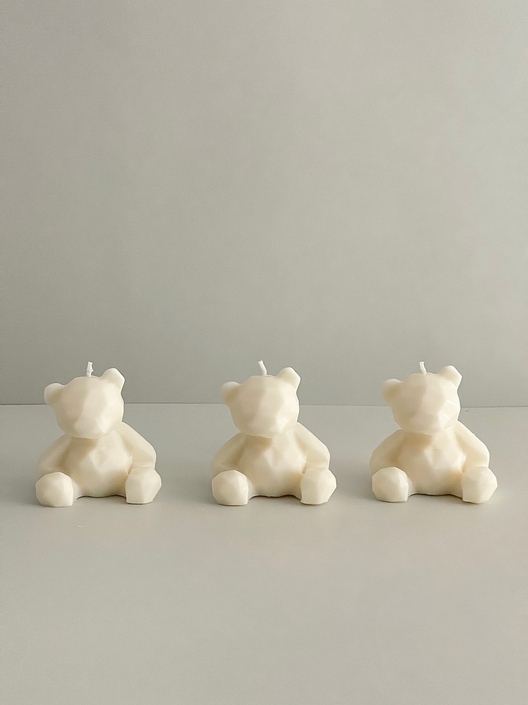 Geometric Teddy Bear Candle: Hand Poured Soy Wax - Etsy