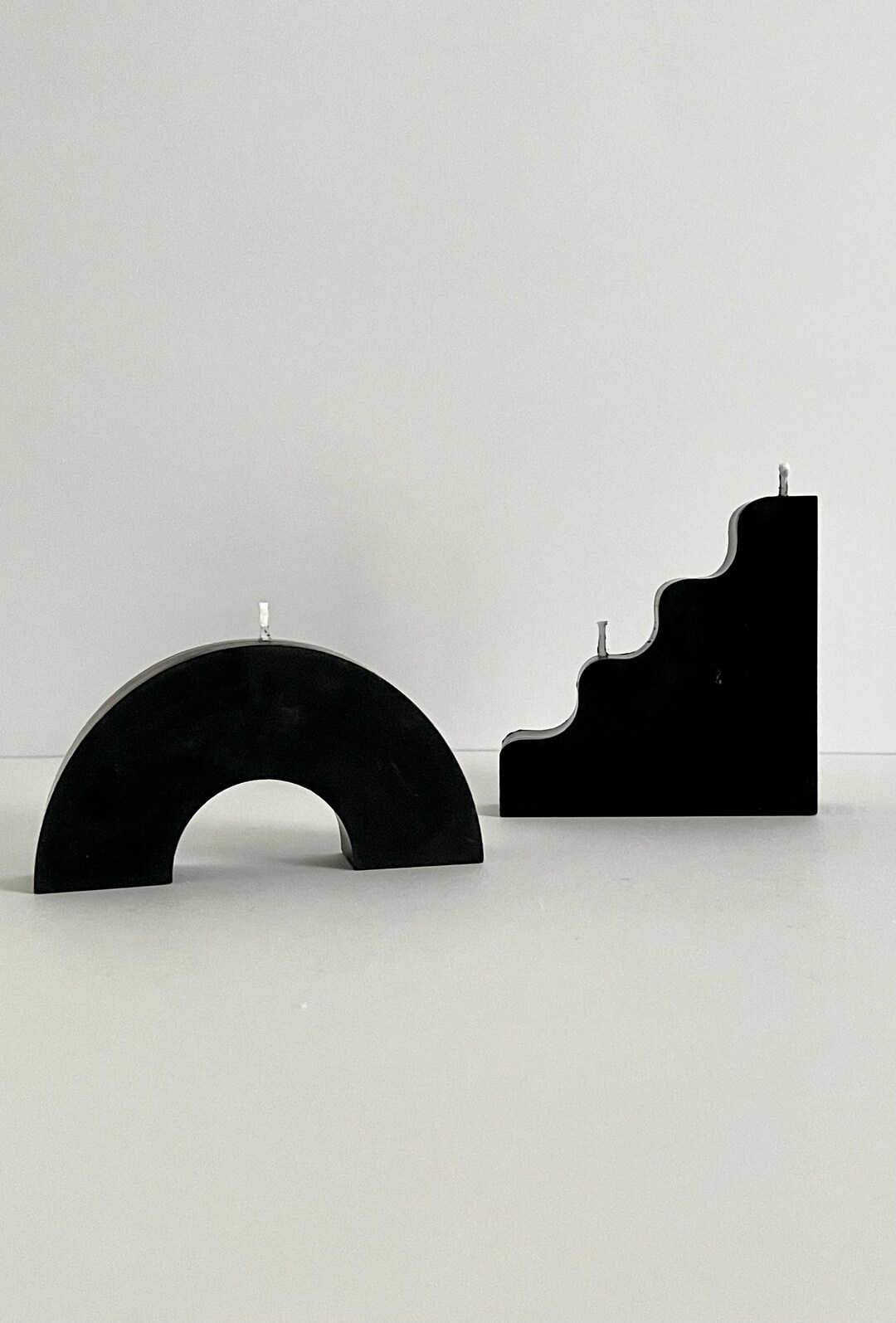 SET OF 2 Minimalistic Candle Set Geometric Shape Candle - Etsy