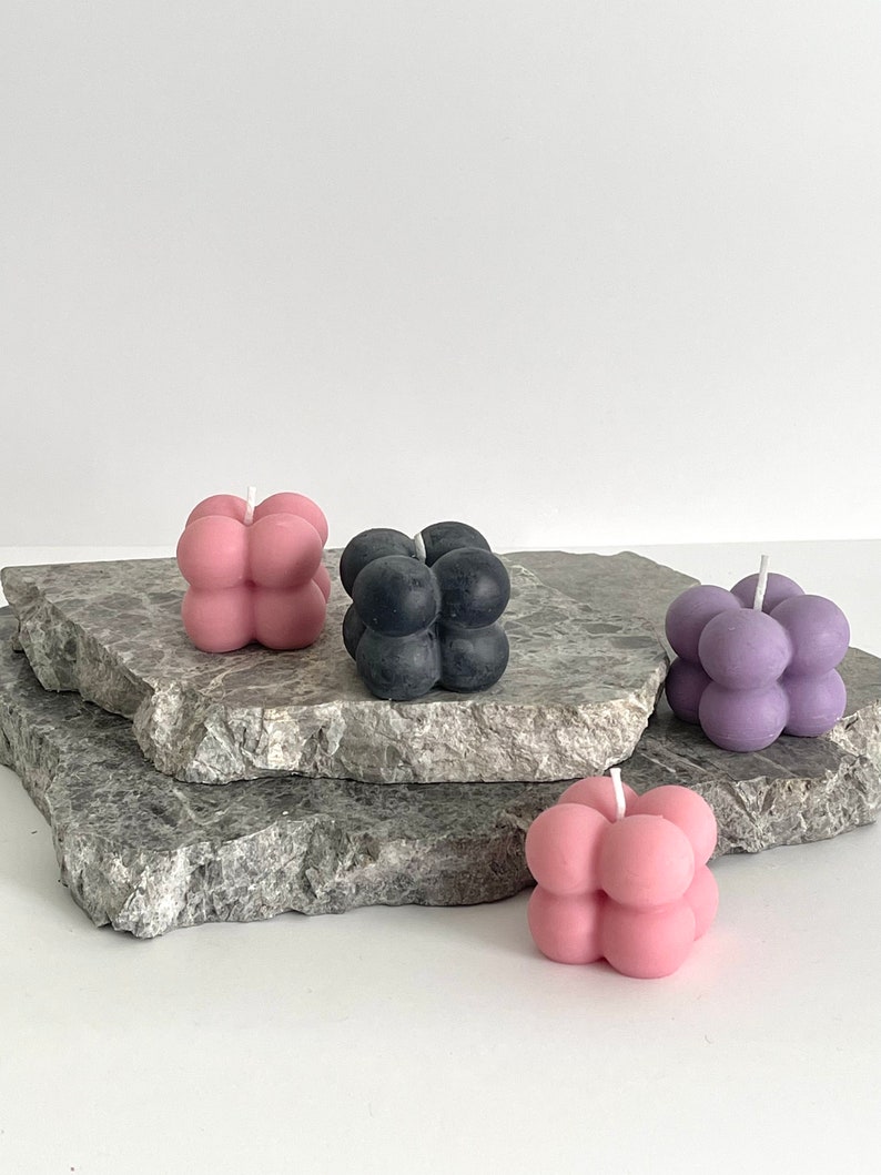 Mini Candle Cubes Mini Bubble Candle Cute Mini Candles - Etsy