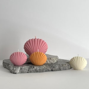 Shell Candles, Soy Wax Candle, Home Decor, Shell Candle, Sea Gifts ...