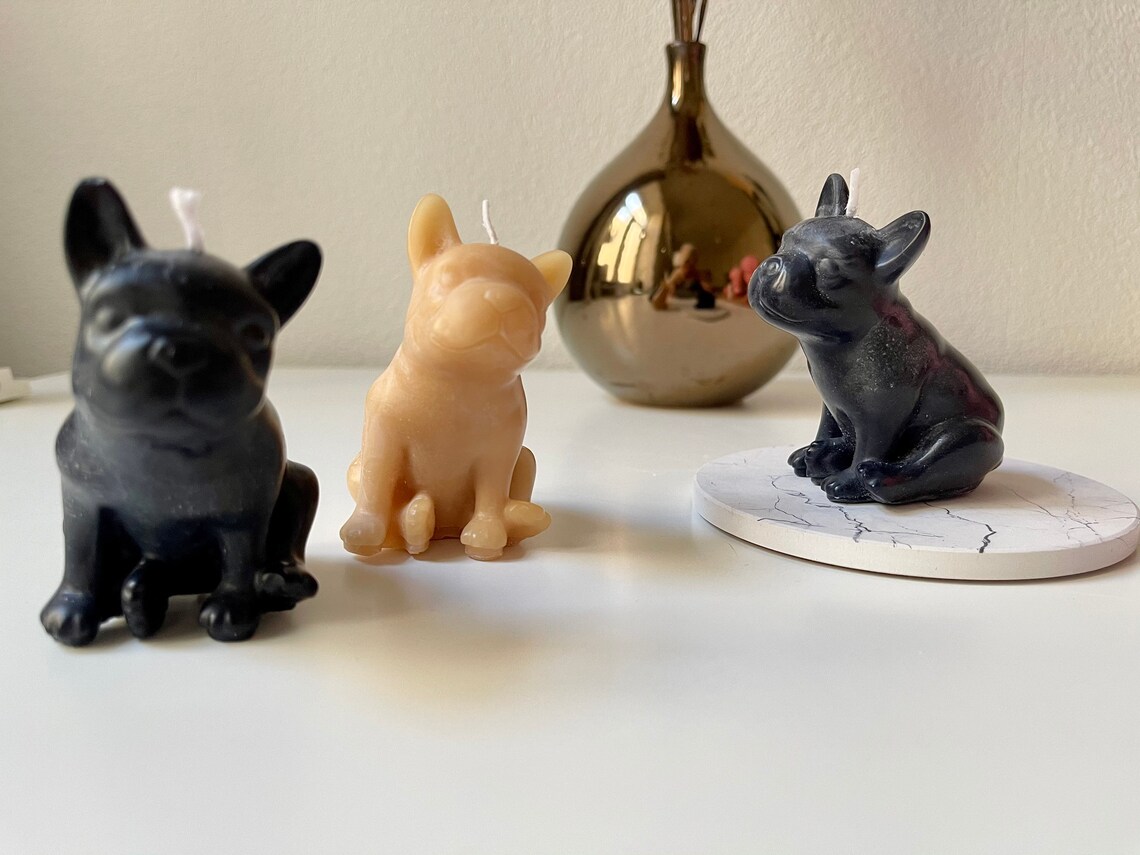 French bulldog candle Dog candle Frenchie Gift idea | Etsy