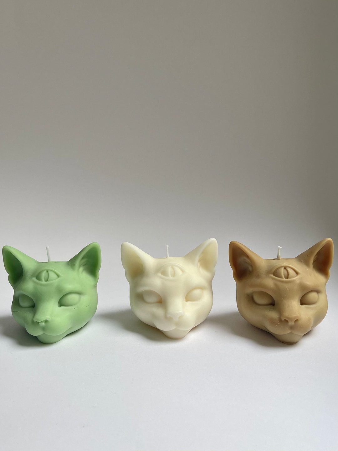 Candle, Cat Candle, Mysterious Candle, Three Eyed Cat Candle, Gift Idea ...