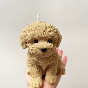 Large Puppy Candle |teddy Dog Candle| Handmade | Gift | Candle ...