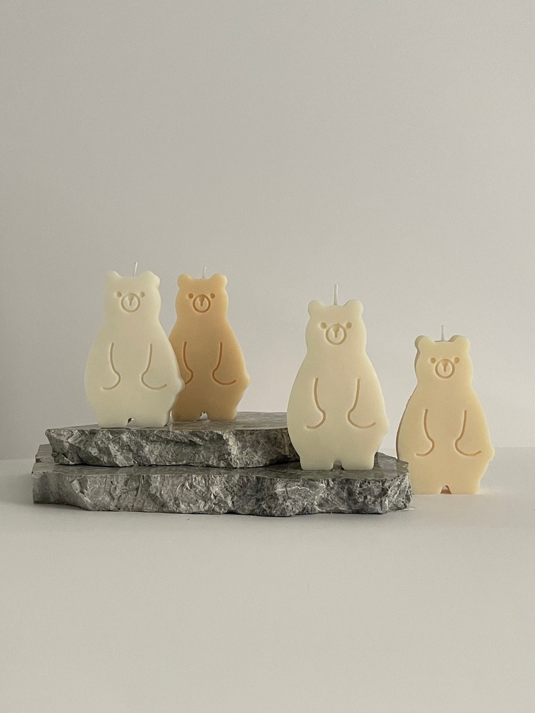 Bear Candle Cute Bear Candle Gift Idea Housewarming Gift Geschenk Idee ...