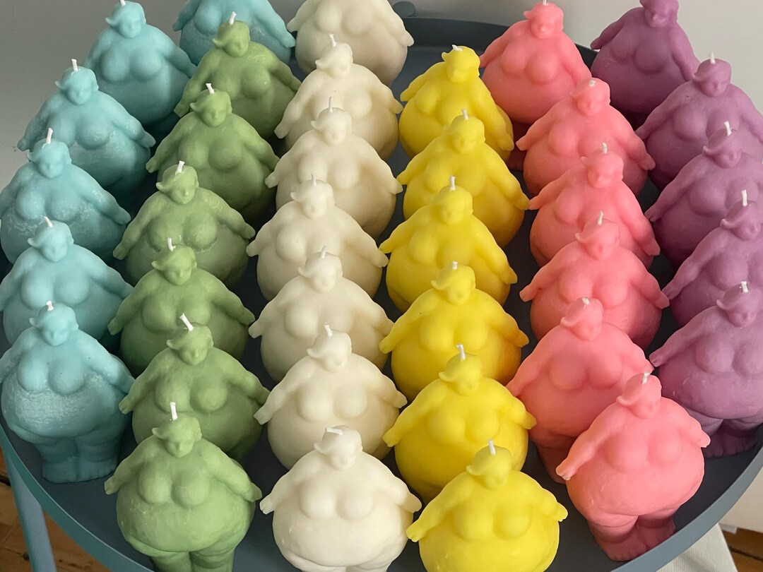 Curvy Body Candle, Body Candle, Pillar Candle, Scented Candle, Gift ...
