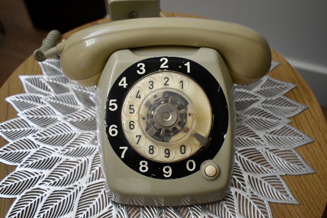 Vintage Dutch Telephone With Rotary Dial and Speech Amplifier - Etsy