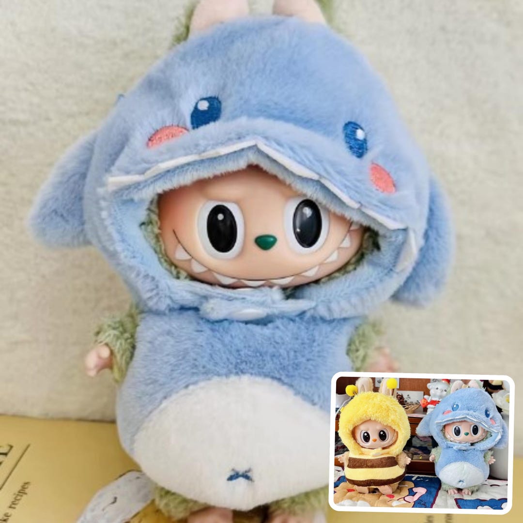 Cute Fluffy Jacket for Labubu Outfit, Furry Jacket for Labubu Doll ...