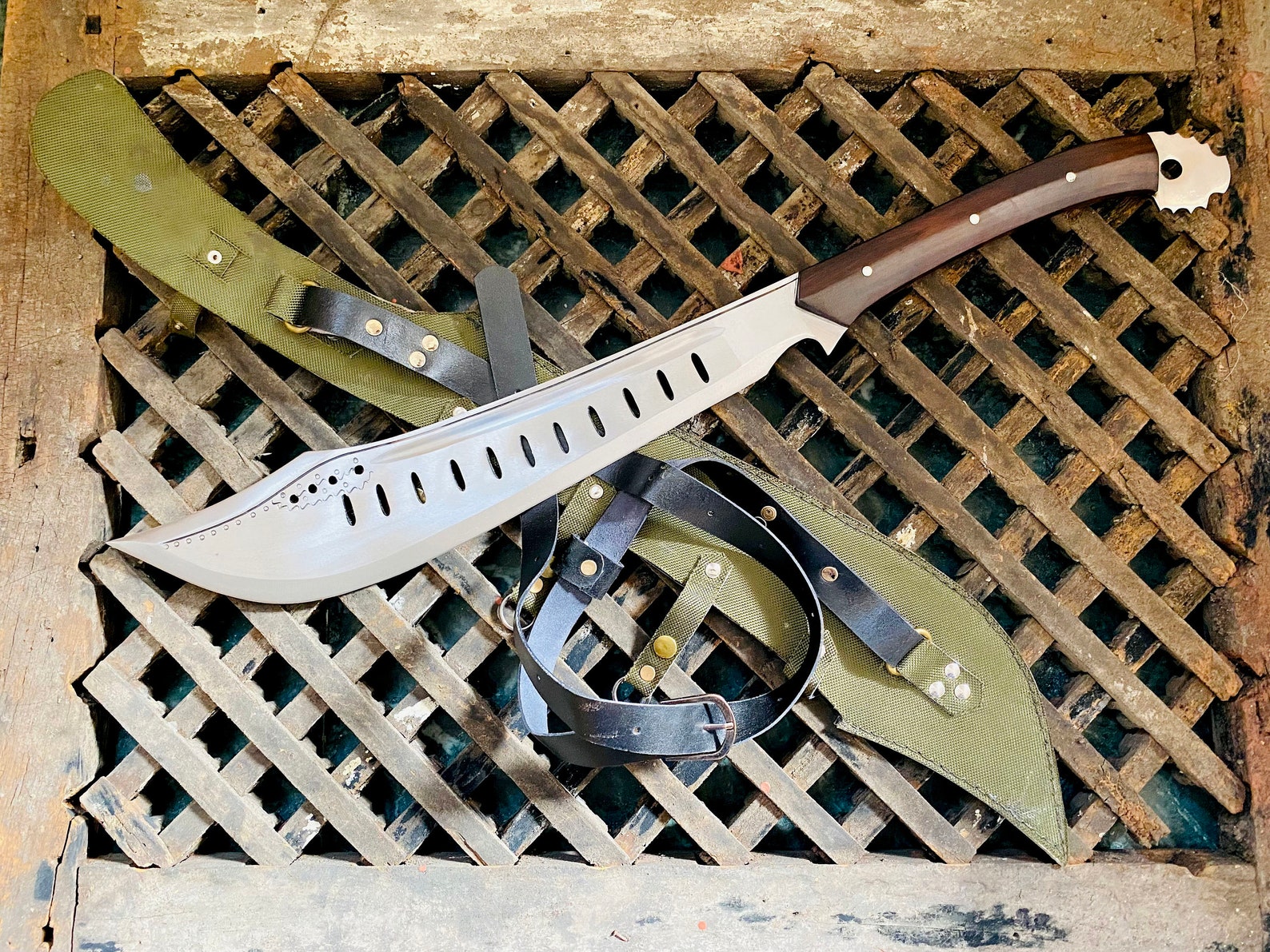 20 Inches Blade Dao Machete Cleaver-handmade Knife-balance Water ...