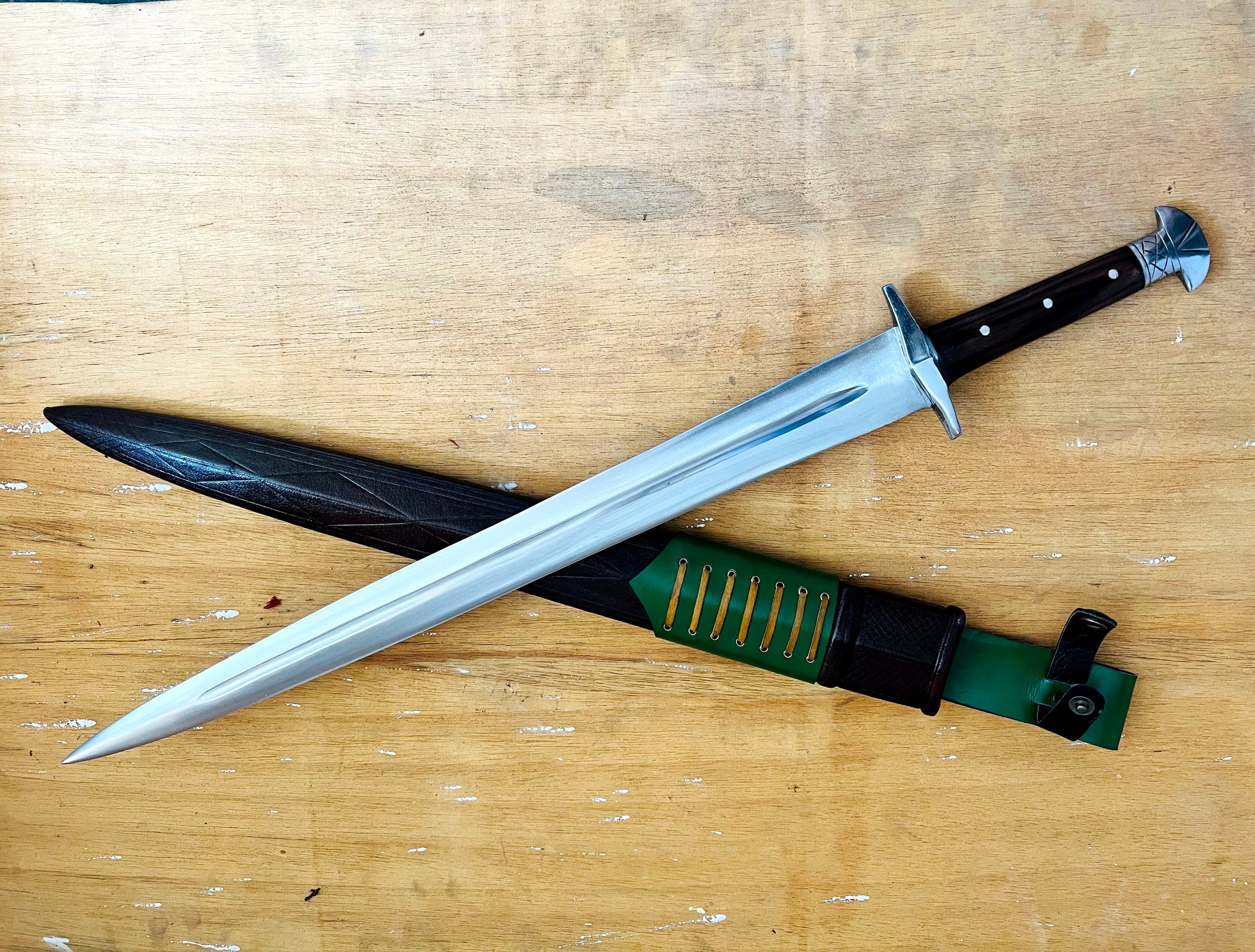 24 Inches Long Blade Viking Sword-carbon Steel Swords-balance - Etsy