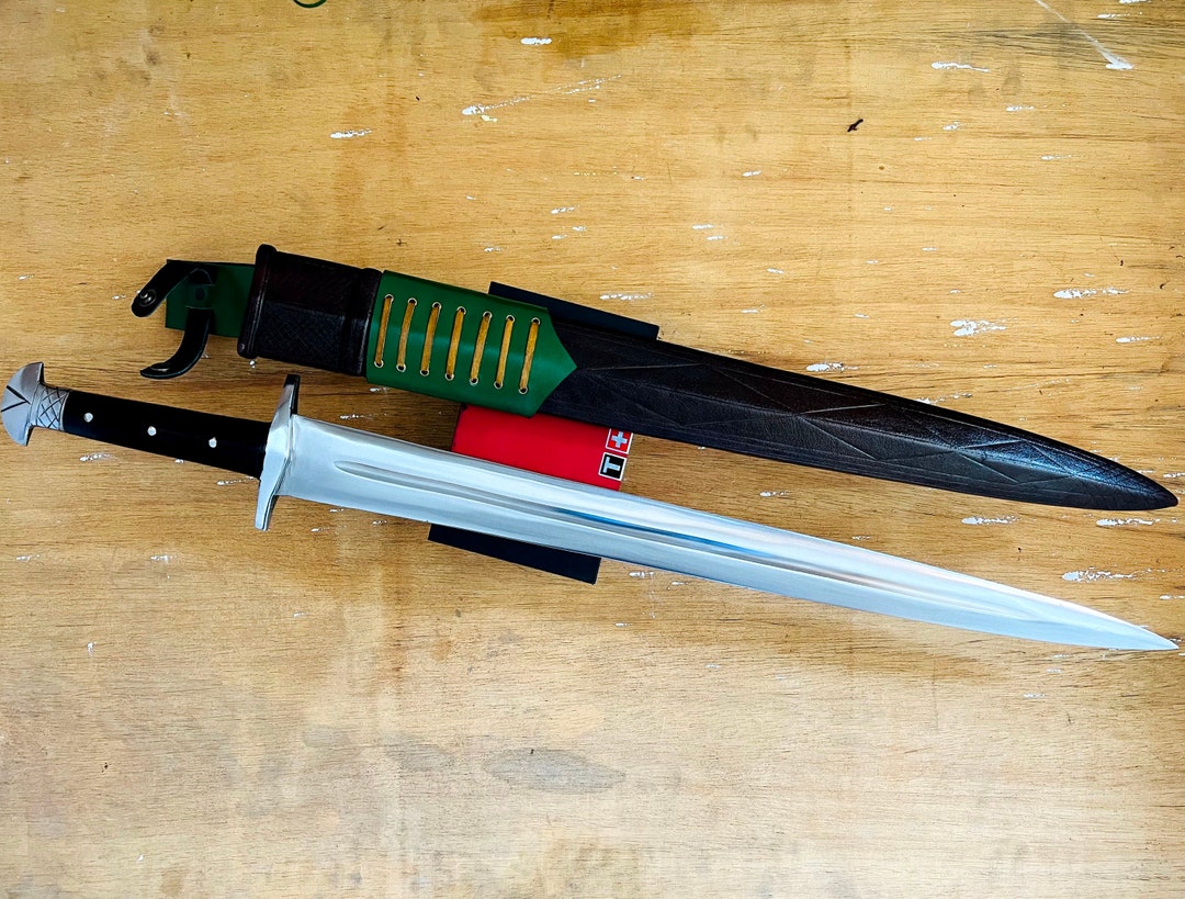 24 Inches Long Blade Viking Sword-carbon Steel Swords-balance Water ...