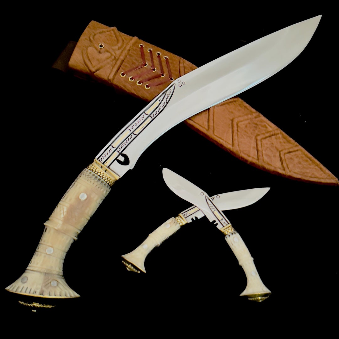 13 Long Blade Chitlange Bone Handle Khukuri-handmade Kukris-kukri Knife ...