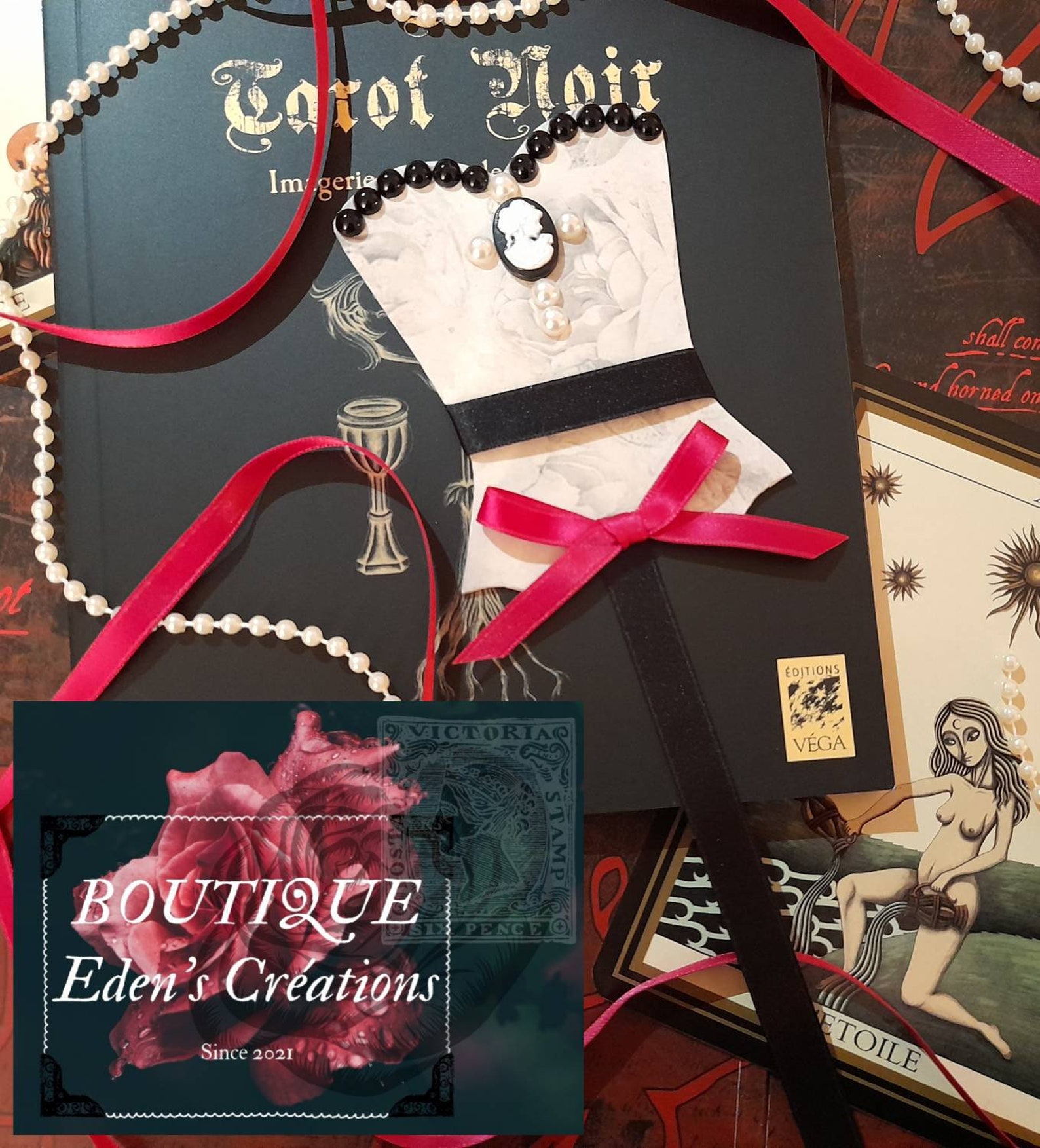 Marque-pages Shabby-Goth. Collection Corsets, Dark Empress. - Etsy France