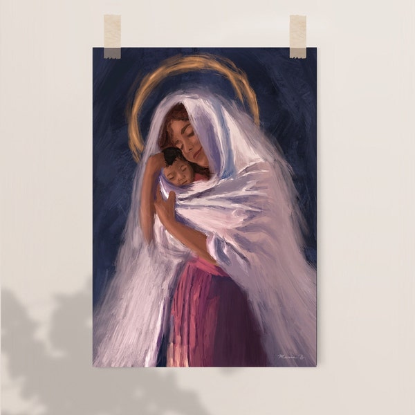 Mother Mary Card - Etsy