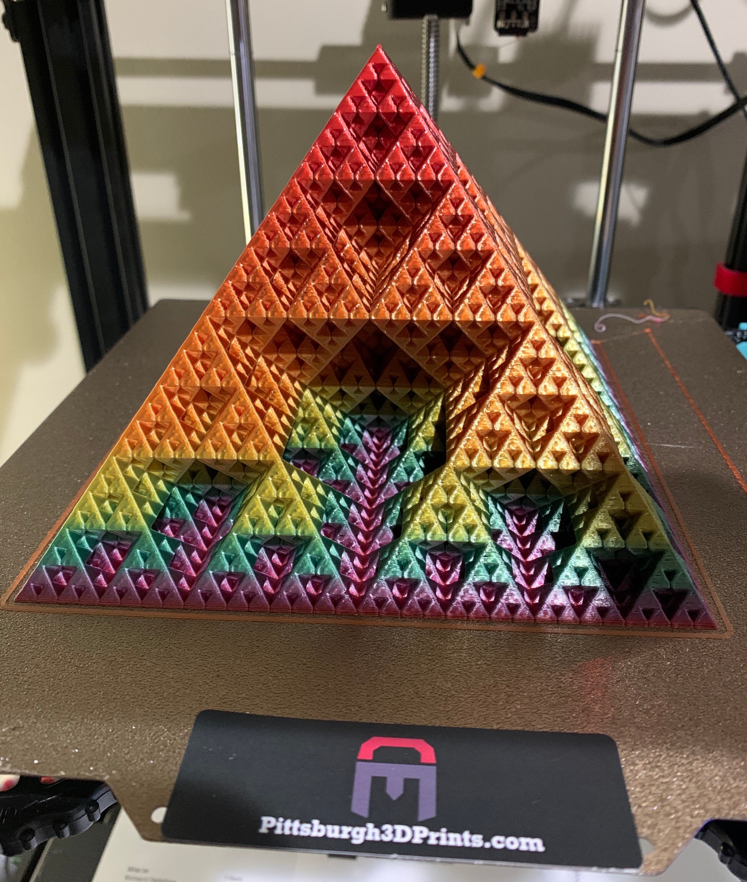 Fractal Pyramid -Tons of Sizes and Colors! — Pittsburgh3DPrints.com