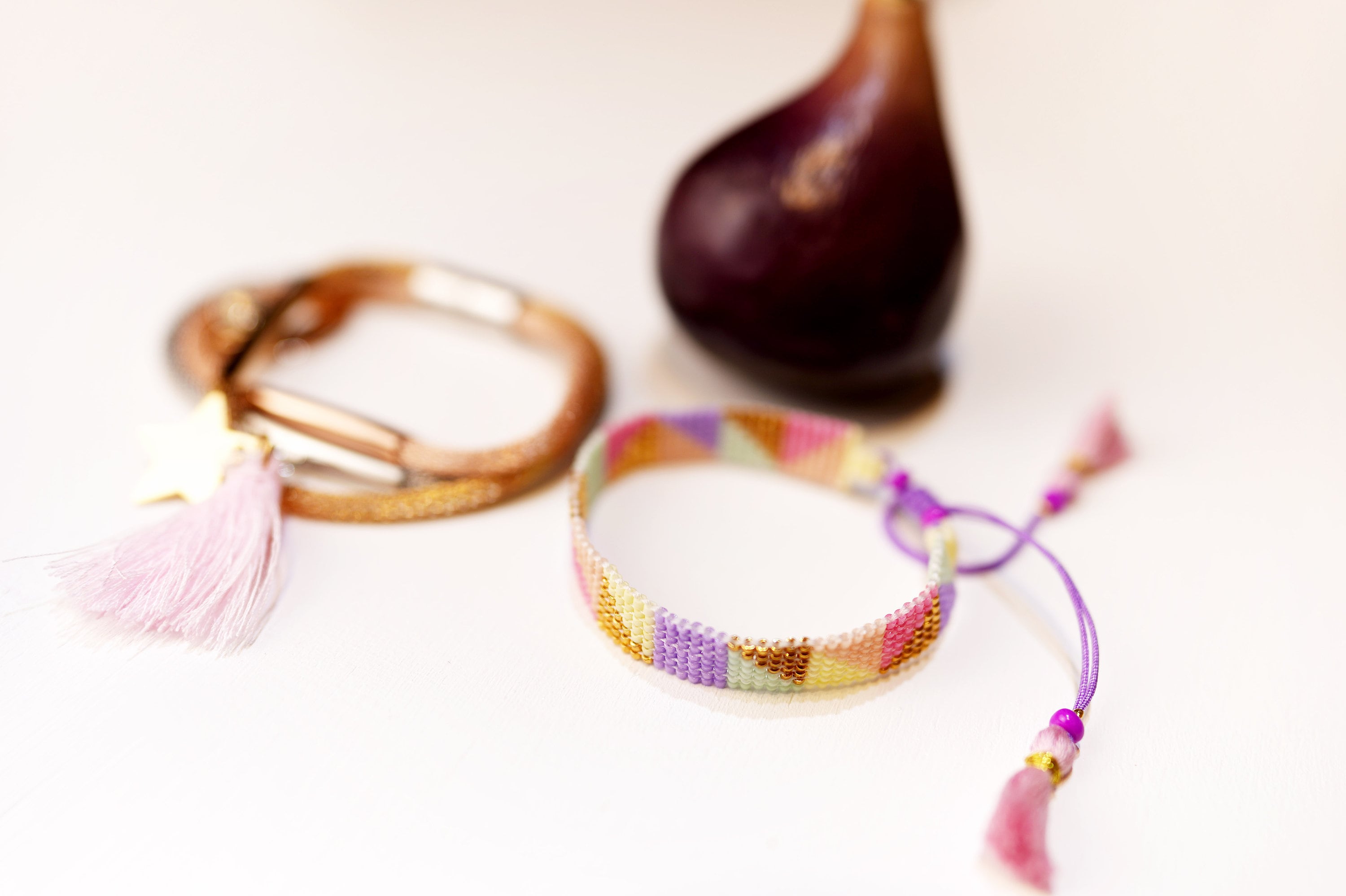 Beaded Bracelet, Authentic Armlet, Glass Jewelry, Friendship Wristlet ...