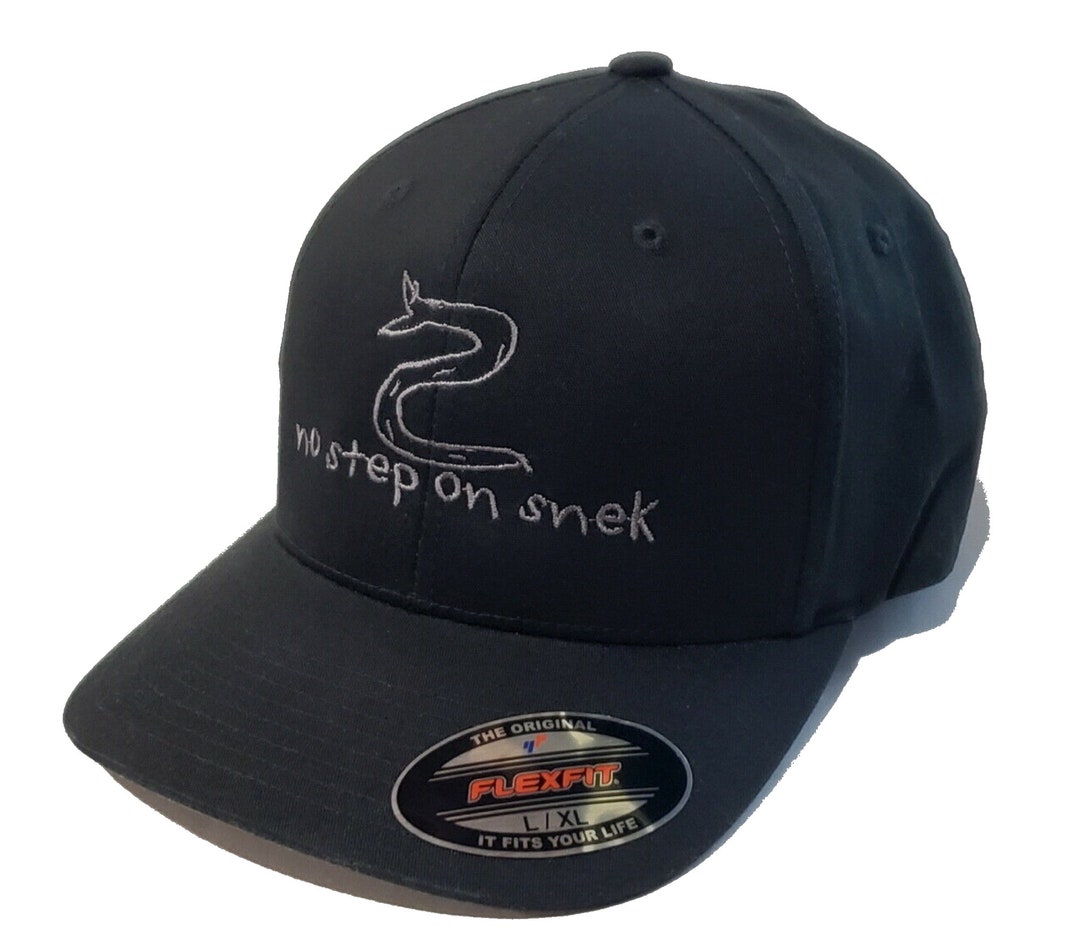 No Step on Snek - Gadsden Don't Tread on Me Parody Fun FLEXFIT Hat 5001 ...