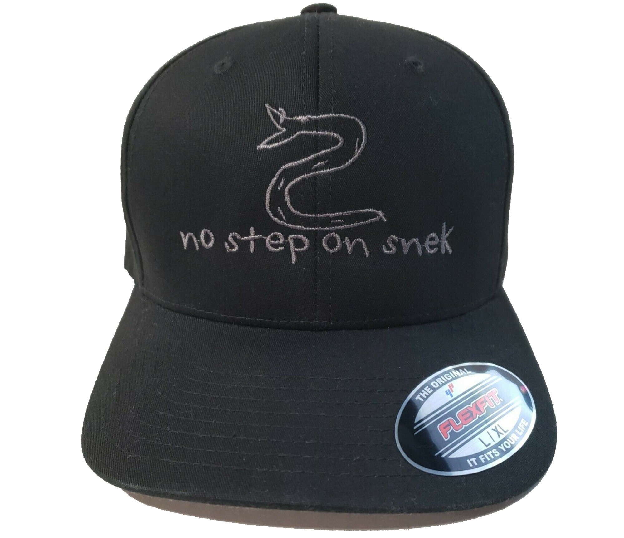No Step on Snek - Gadsden Don't Tread on Me Parody Fun FLEXFIT Hat 5001 ...