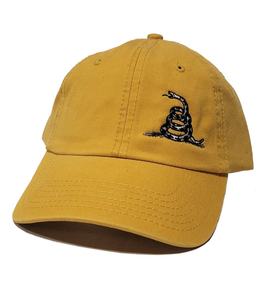 Gadsden Snake Flag Embroidered Cap, Adjustable, Soft Cotton, 18-692 - Etsy