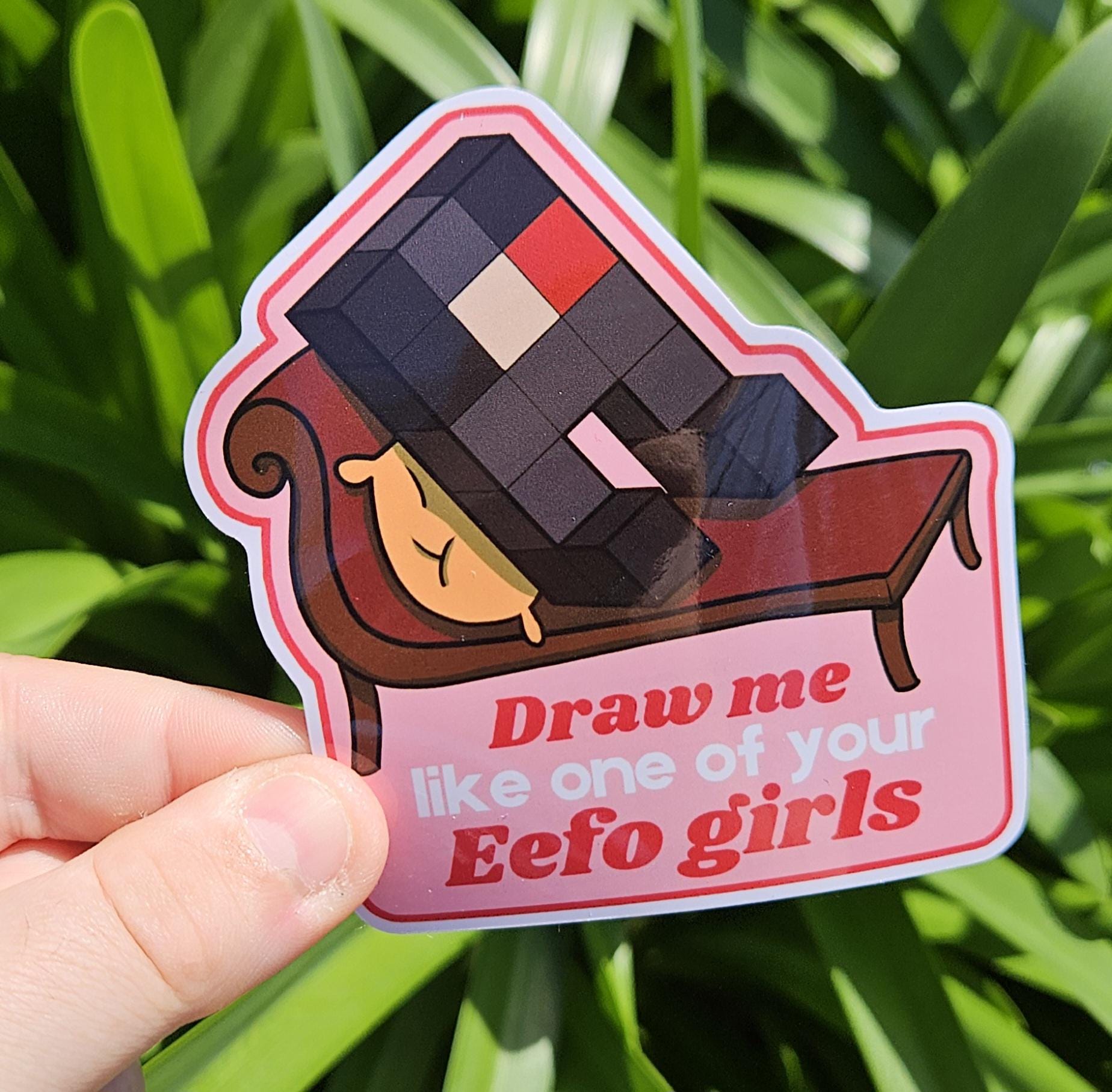 Draw Me Like One of Your Eefo Girls - Hermitcraft-inspired Sticker - Etsy