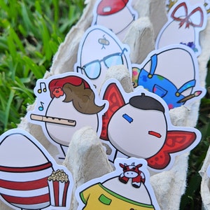 QSMP Egg Sticker Set Vinyl Stickers - Etsy