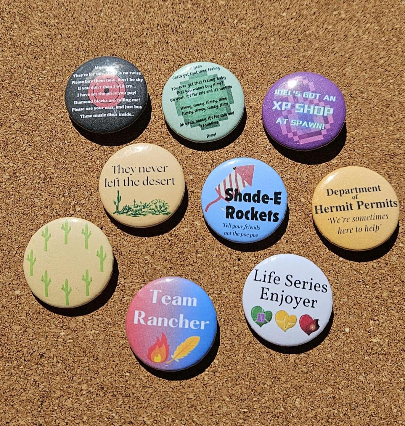 Hermitcraft/life Series Button Badges - Etsy