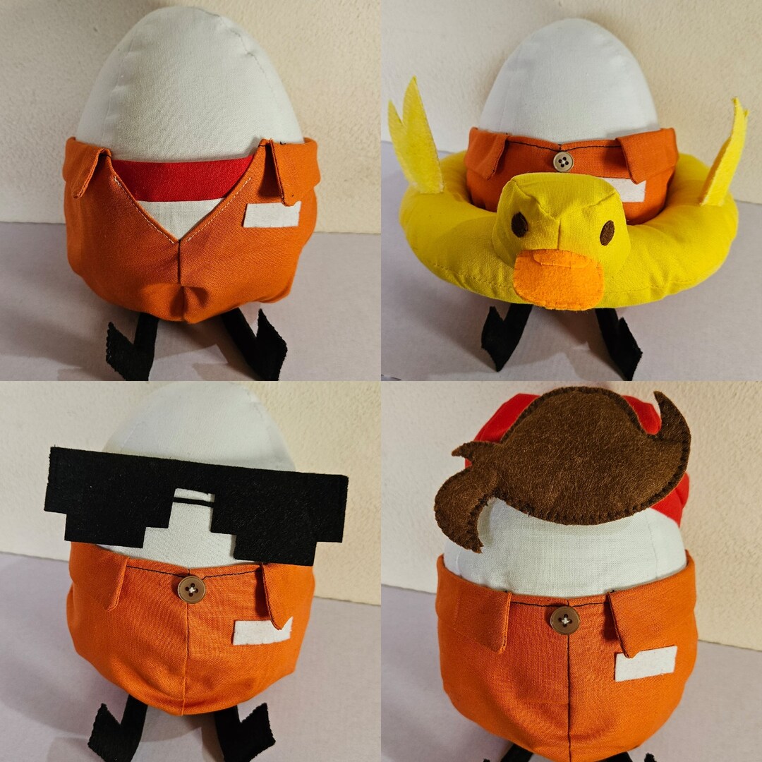 QSMP Prison Jumpsuit Egg Plushies READY-MADE - Etsy