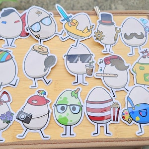 QSMP Egg Sticker Set Vinyl Stickers - Etsy