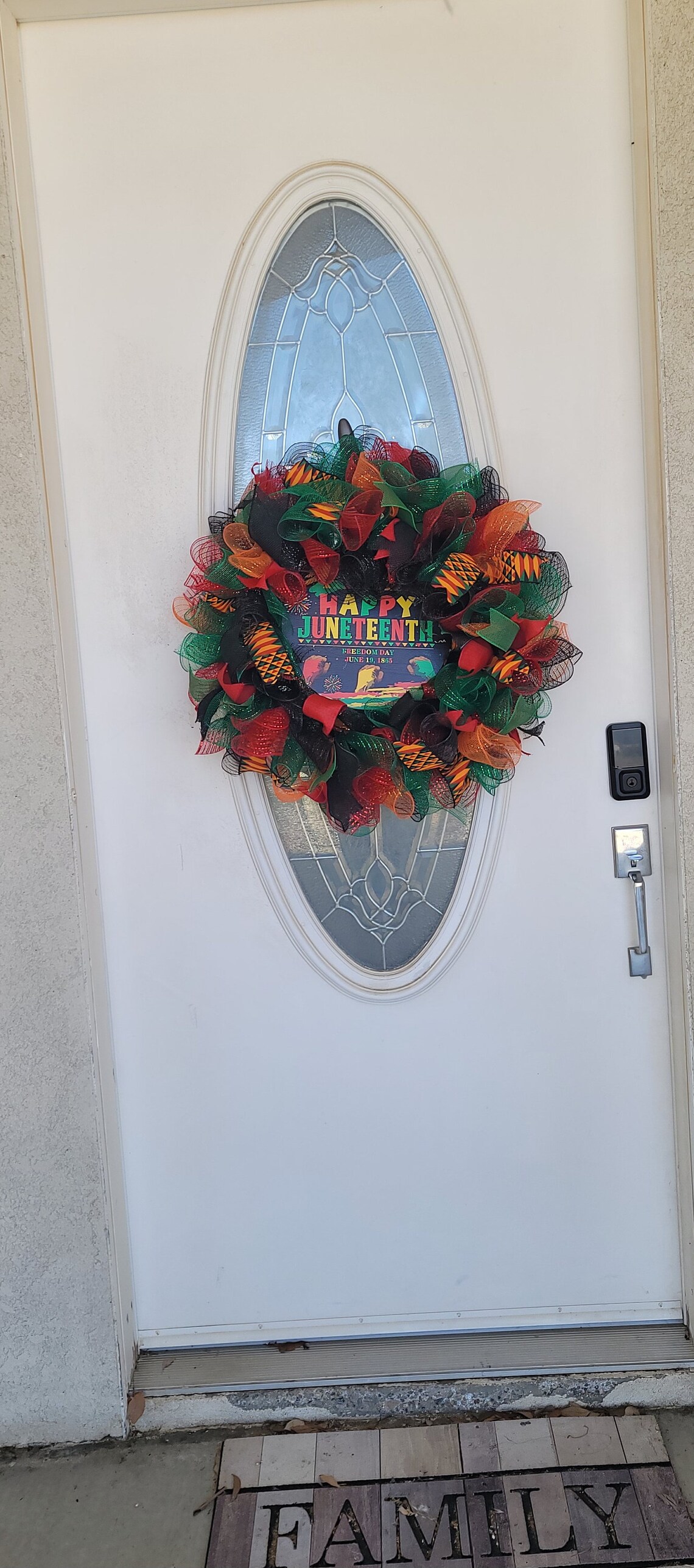 Juneteenth Wreath Front Door - Etsy