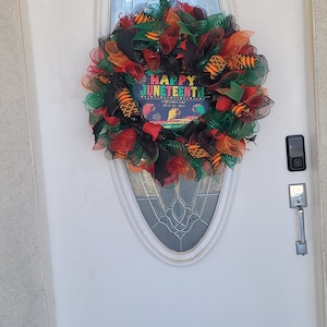 Juneteenth Wreath Front Door - Etsy