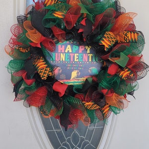 Juneteenth Wreath Front Door - Etsy
