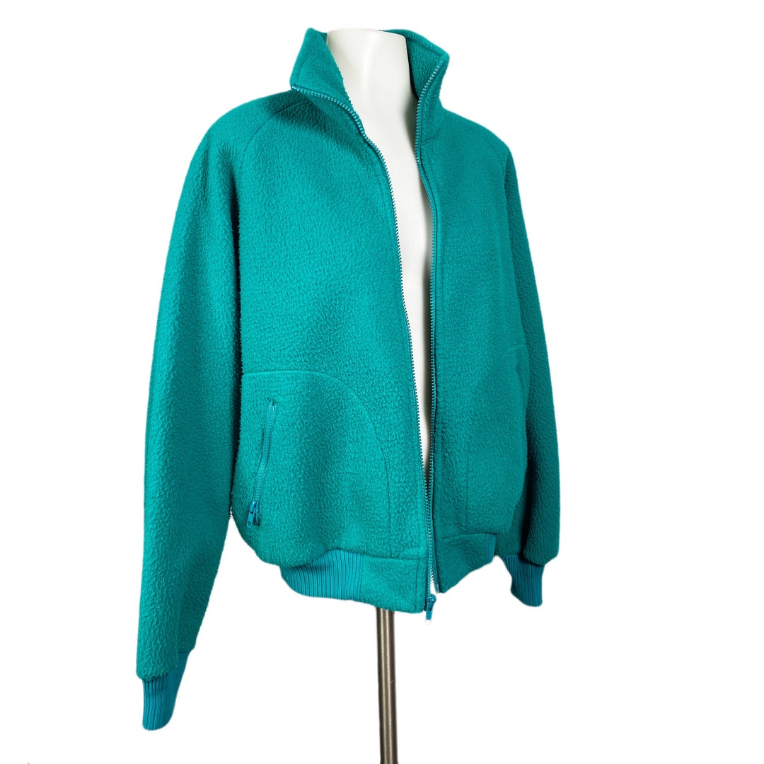 Vintage EMS Eastern Mountain Sport Fleece Jacket Teal Blue Size Large ...