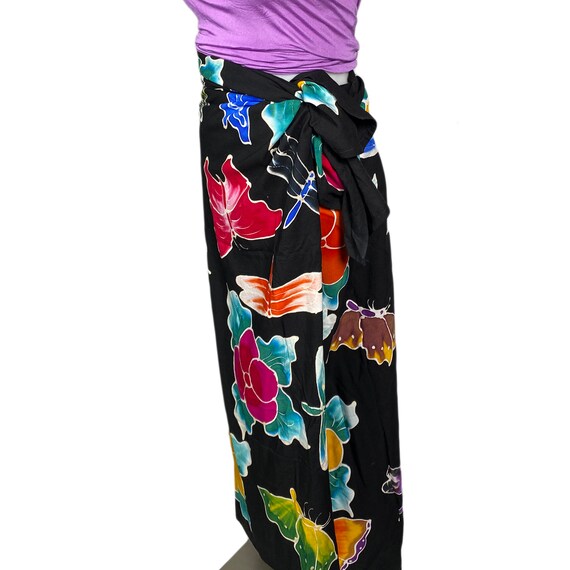 Vintage Van Klee Batik Butterfly Dragonfly Print Saro… - Gem