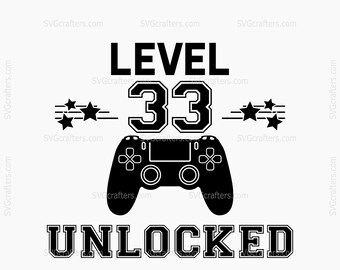 Level 8 Unlocked SVG Switch Birthday Shirt Design Gamer - Etsy