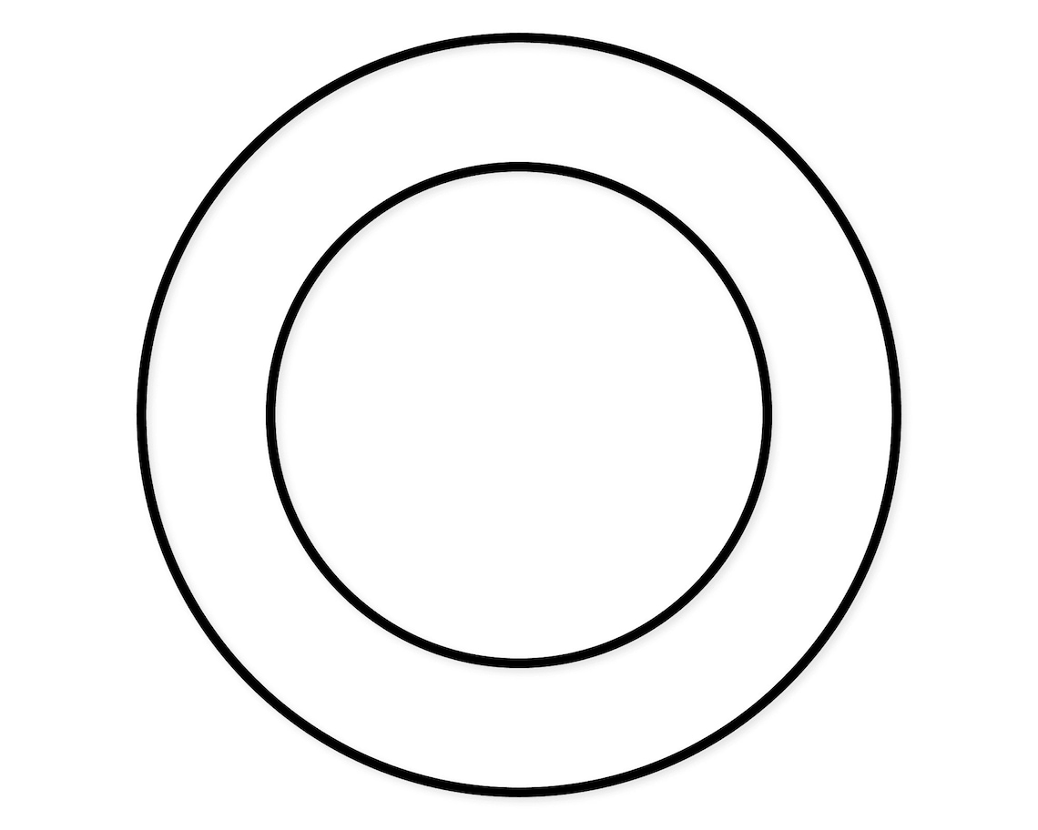 Marco de círculo doble svg monograma de círculo svg círculo - Etsy México