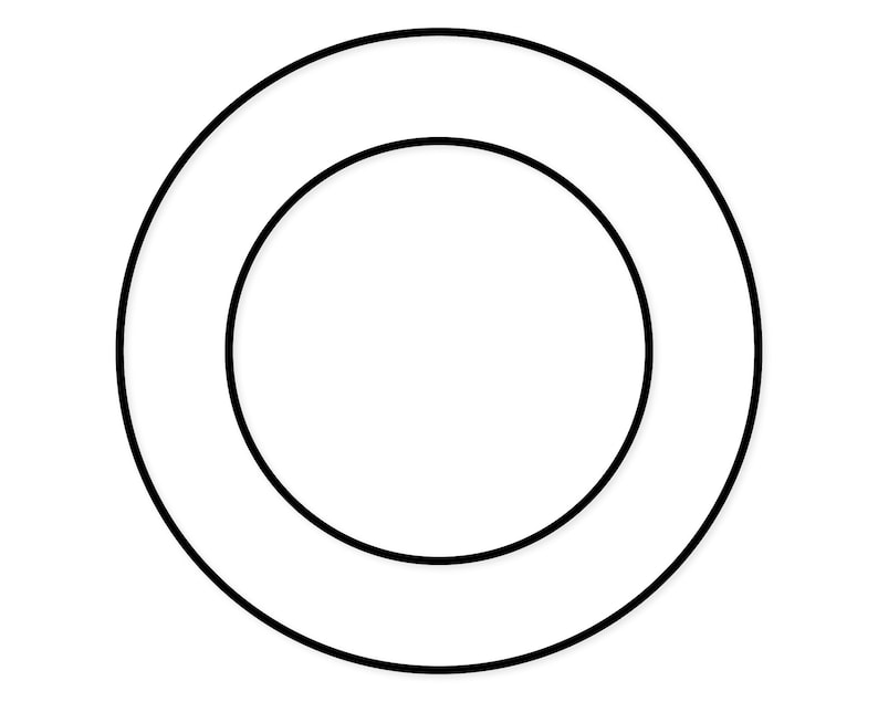 Double Circle Frame Svg, Circle Monogram Svg, Circle Split Svg, Circle ...