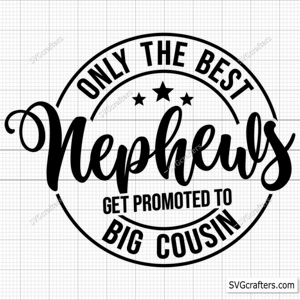 Promoted To Big Cousins Svg Etsy