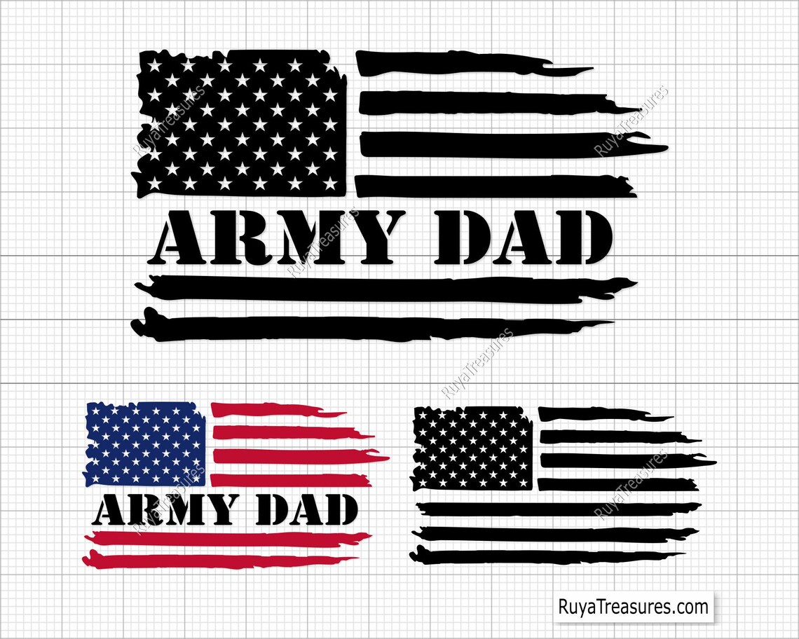 Army Dad Svg Png, Proud Army Dad Svg, Military Dad Svg, Veteran Soldier ...