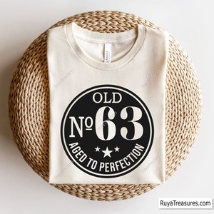 63rd Birthday Svg Png, 63rd Svg, Aged to Perfection Svg, 63 and ...