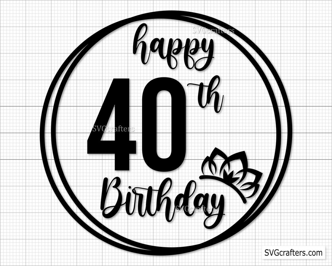 40th Birthday Svg Png, 40th Svg, Aged to Perfection Svg, 40 and ...