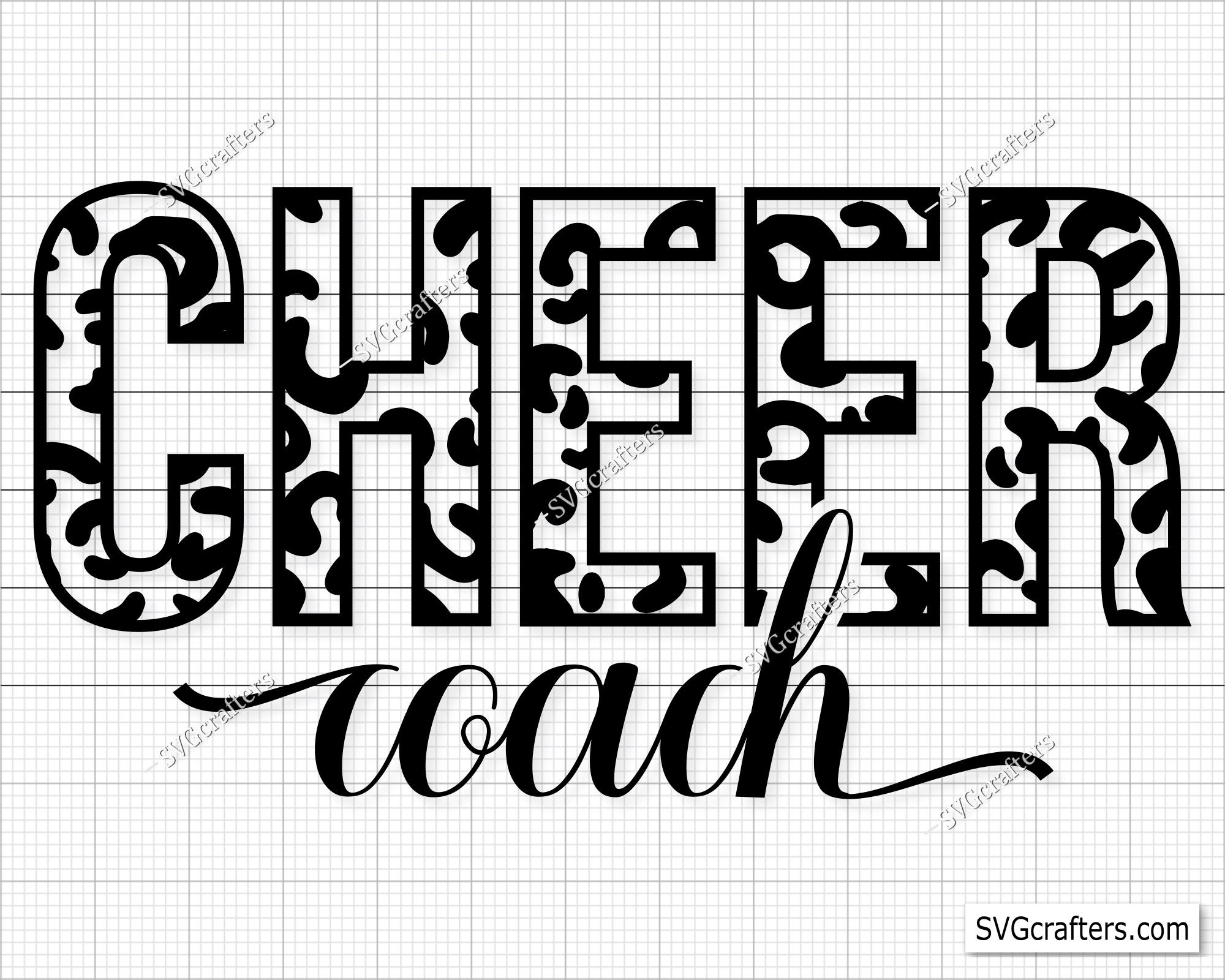 Cheer Coach Svg Cheerleader Svg Cheerleading Svg Game Day - Etsy UK