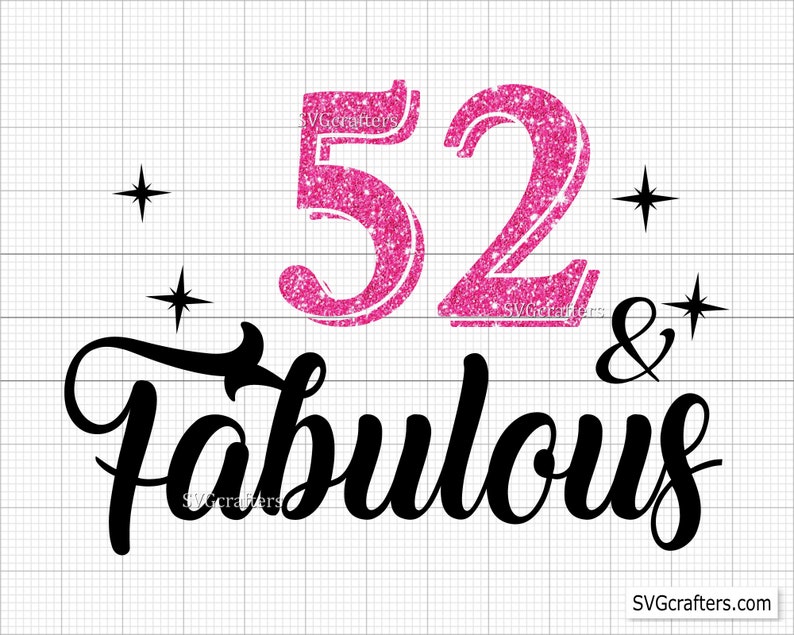 52nd Birthday Svg Png 52nd Svg Aged to Perfection Svg 52 - Etsy