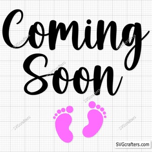 Baby Coming Soon Svg Png, Pregnancy Announcement Svg, Pregnancy Svg ...