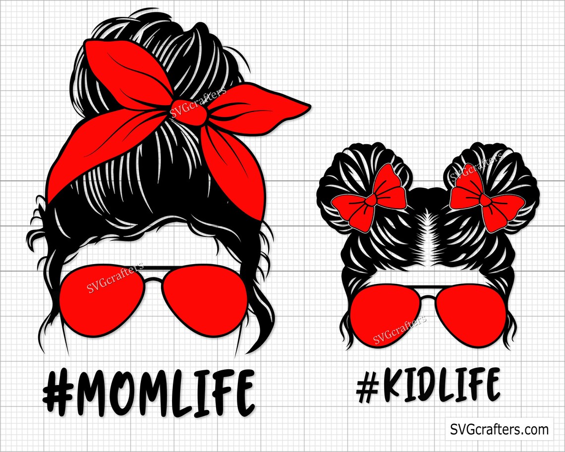 Bundle Momlife Svg Mom Life Svg Messy Bun Svg Mom Skull | Etsy