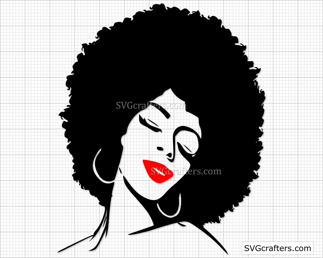 Natural Hair Svg, Black Girl Magic Svg, Afro Woman Svg, Afro Svg, Black ...