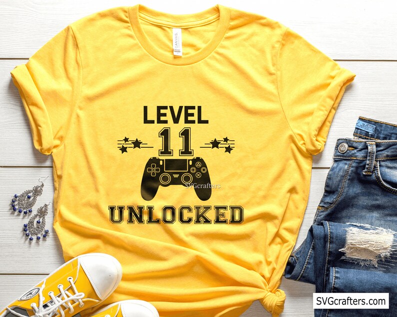Level 11 Unlocked Svg 11th Birthday Svg My 11th Birthday - Etsy Canada